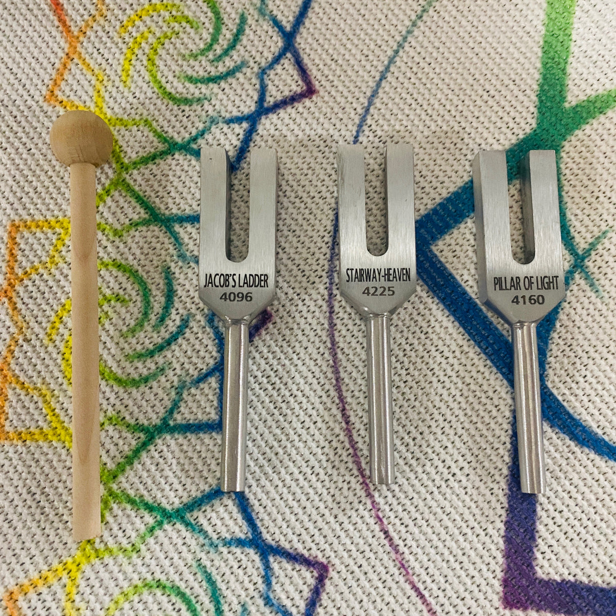 Angel Tuning Fork Set - 4096 Hz, 4160 Hz, 4225 Hz – Life Changing Energy