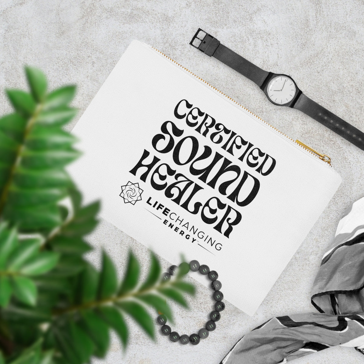 Certified Sound Healer Cosmetic Bag – Life Changing Energy