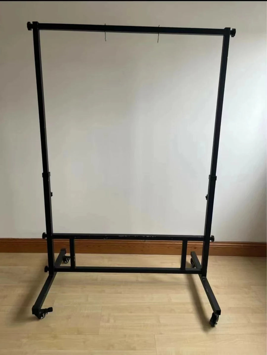 Square Steel Gong Stand with Wheels – Life Changing Energy