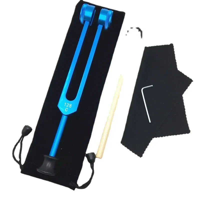 128Hz Otto Weighted Tuning Fork + FREE Pouch and Mallet