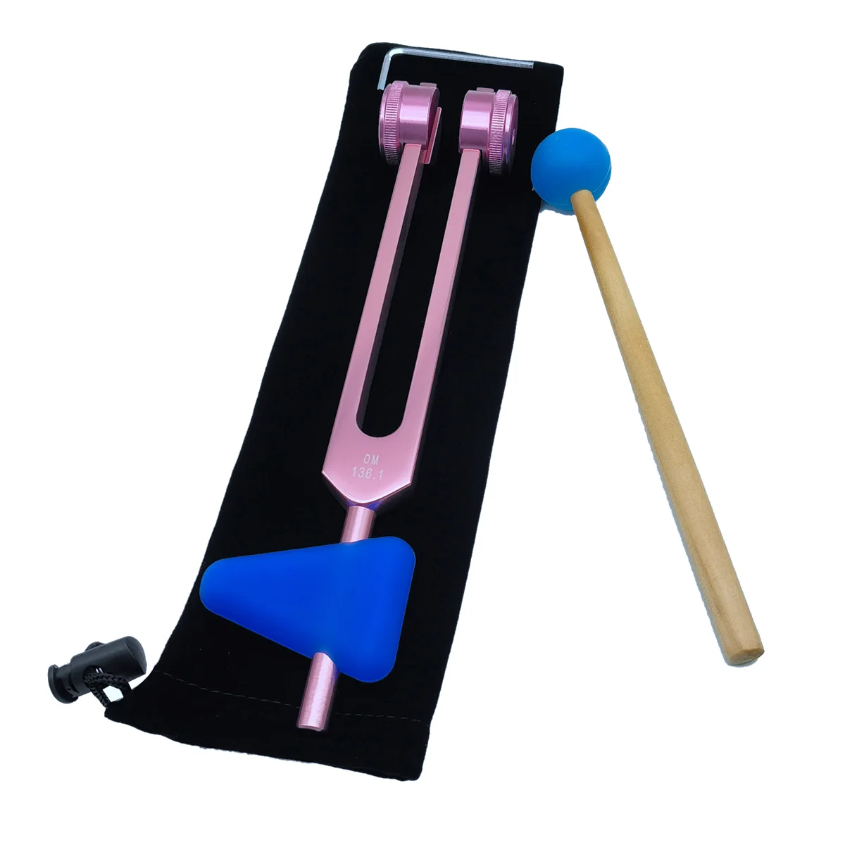 136.1Hz Rose Gold Tuning Fork + FREE Pouch and Mallet
