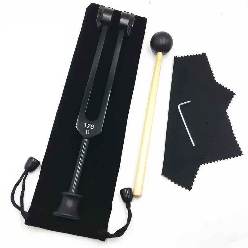 128Hz Otto Weighted Tuning Fork + FREE Pouch and Mallet