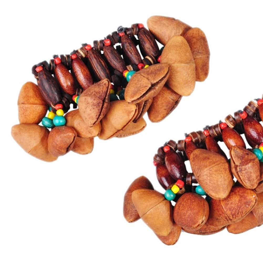 African Nut Shell Rattle Percussion Bracelet – Life Changing Energy
