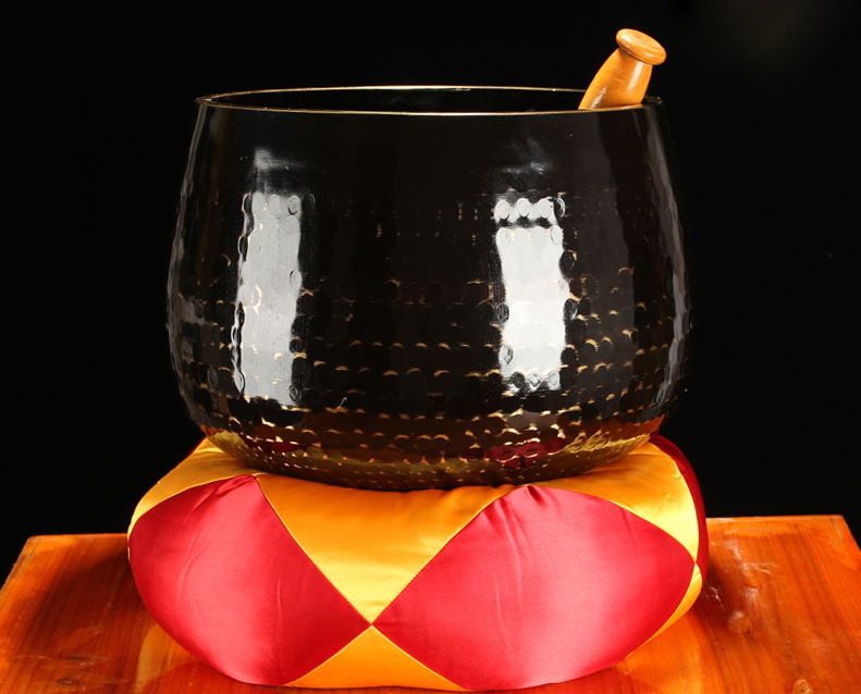 Black Copper Chinese Japanese Rin Gong Bowls