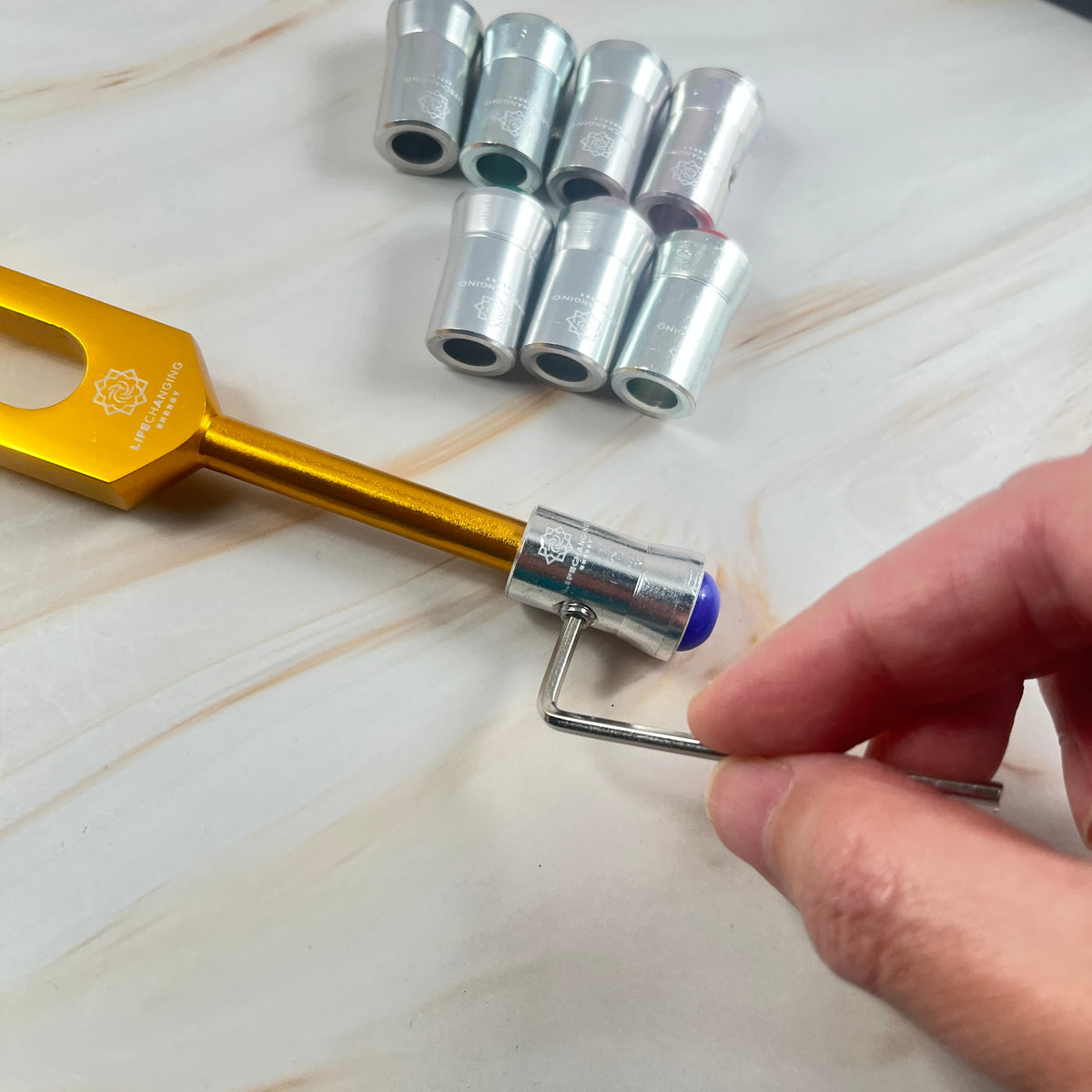 Tuning Fork Gemstone Boot Feet Attachments – Life Changing Energy