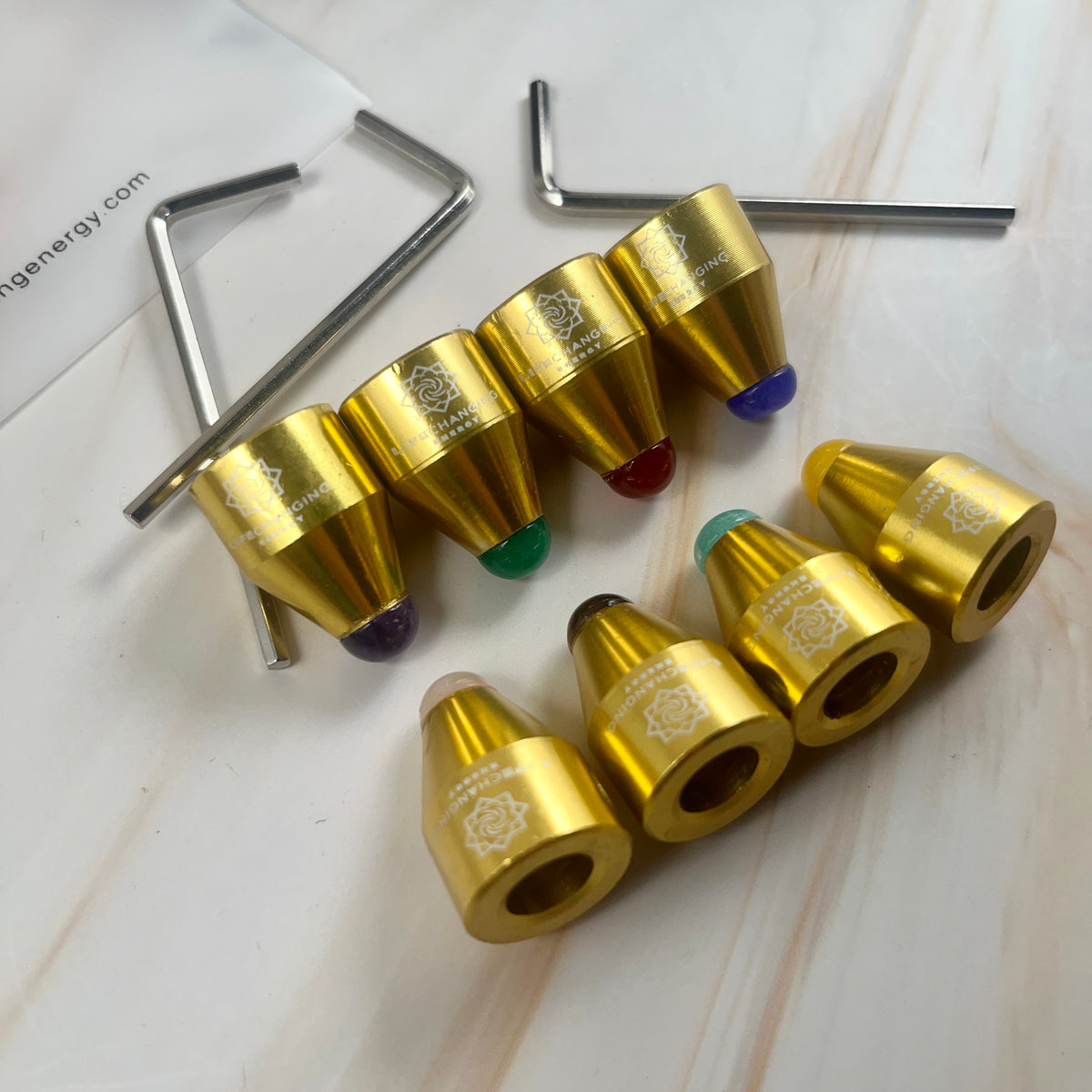 Tuning Fork Gemstone Boot Feet Attachments – Life Changing Energy