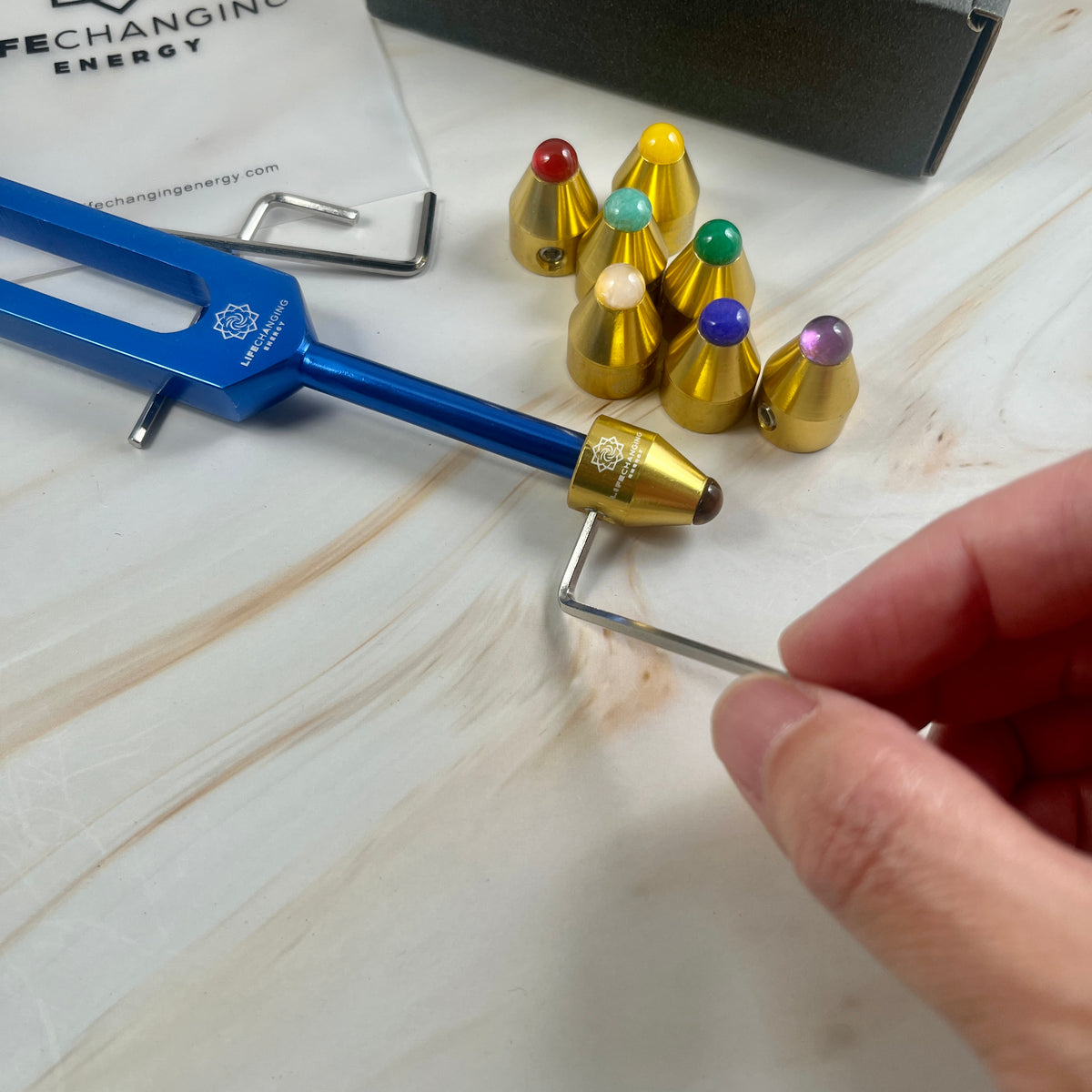 Tuning Fork Gemstone Boot Feet Attachments – Life Changing Energy
