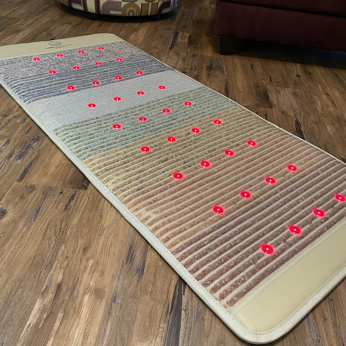 7 Crystal Heating Mat, PEMF and Photon Option + FREE Heating Pillow